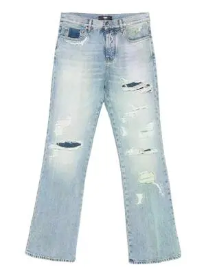 Amiri Regular Fit Distressed Jeans - Blue
