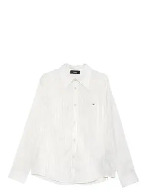 Amiri Striped Button Shirt - White