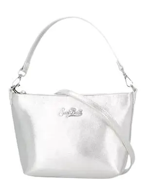 MC2 SAINT BARTH Logo Shoulder Bag Silver