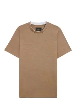 BOSS Double-collar T-shirt - Neutrals