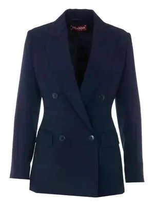 Max Mara Double-breasted Blazer - Blue