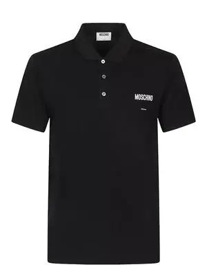 Moschino Logo-print Polo Shirt - Black