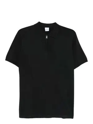Aspesi Zip Polo Shirt - Black