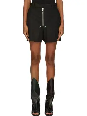Rick Owens Zip Fastening Shorts - Black