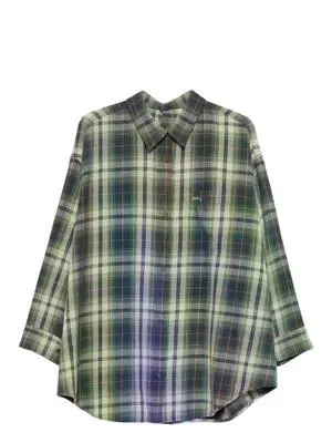 JUUN.J Plaid Pocket Shirt - Green