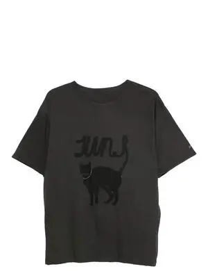JUUN.J Cat-print T-shirt - Grey