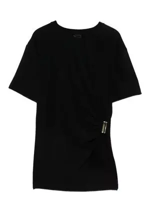 Pinko Buckle Draped T-shirt - Black