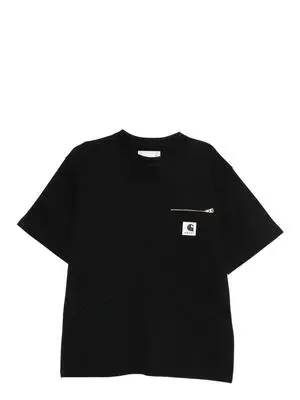 Sacai Zip-pocket T-shirt - Black