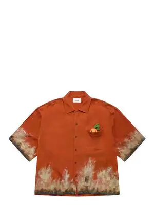 DOUBLET Chest-pocket Short-sleeve Shirt - Orange