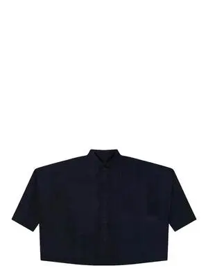 BERGFABEL Short-sleeve Buttoned Shirt - Blue