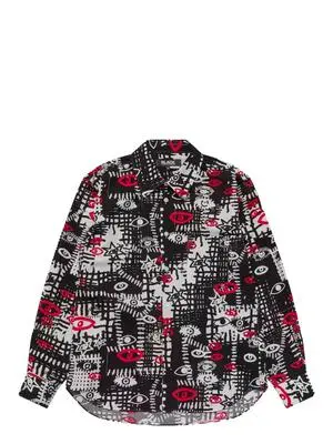 BLACK COMME DES GARÇONS Graphic-print Shirt - Black