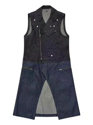 BLACK COMME DES GARÇONS Panelled Gilet - Blue