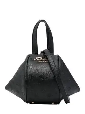 Guess Mini Geometric Embossed Tote Bag - Black