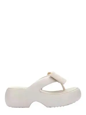 Melissa Platform Bow Flip-flops - Neutrals
