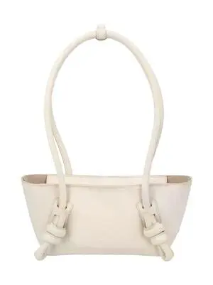 Hereu Mini Fleca Shoulder Bag With Knot Detail Neutrals