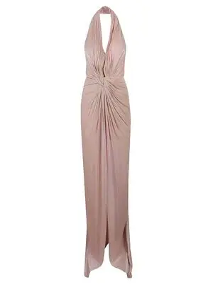 Costarellos Halterneck Maxi Dress - Pink