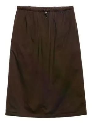 Prada Cotton Jersey Skirt - Brown