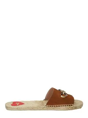 Moschino Heart-appliqué Espadrilles - Brown