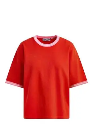 Essentiel Antwerp Contrast-trimmed T-shirt - Red
