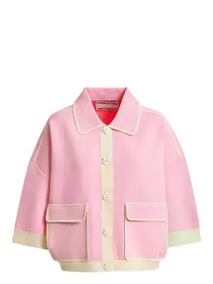 Essentiel Antwerp Flower-button Cardigan - Pink