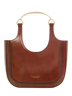 THE BRIDGE Leather Tote Bag - Brown