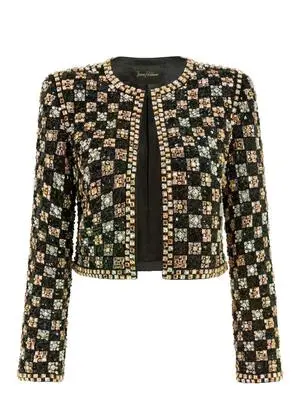 Jenny Packham Dahlia Crystal-embellished Jacket - Black