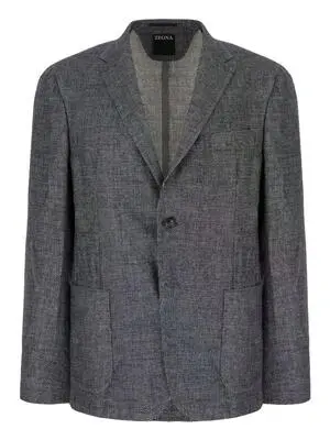 Zegna Single-breasted Blazer - Blue