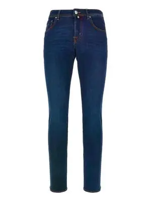 Jacob Cohen Logo-patch Jeans - Blue