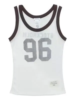 Acne Studios Graphic Tank Top - White
