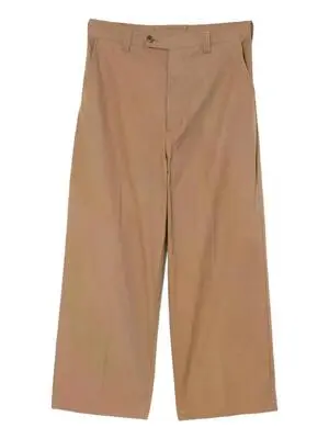 Comme Des Garçons Cotton Trousers - Brown