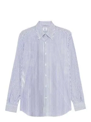 MAZZARELLI Striped Button-down Shirt - White