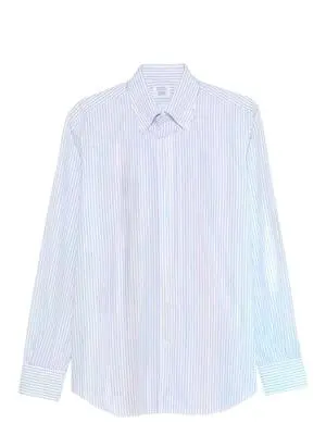 MAZZARELLI Striped Button-down Shirt - White