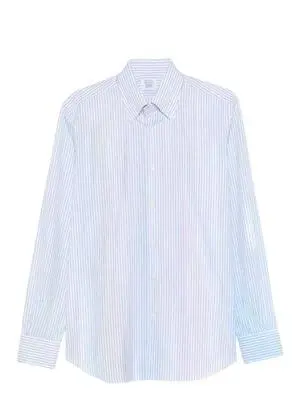 MAZZARELLI Striped Button-down Shirt - White