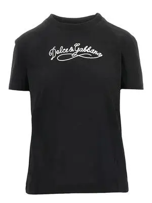 Dolce & Gabbana Embroidered T-shirt - Black