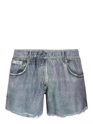 Moschino Frayed Swim Shorts - Blue