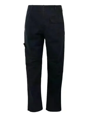 Stone Island 3100044 Brushed Organic Cotton Canvas Chino Trousers - Blue