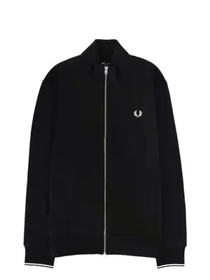 Fred Perry Zip-up Sweatshirt - Black