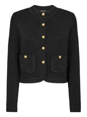 TOM FORD Button Patch-pocket Cardigan - Black