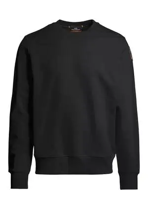 PARAJUMPERS Logo-patch Crew-neck Sweater - Black