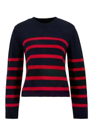 Barbour Striped Crew Neck Sweater Blue