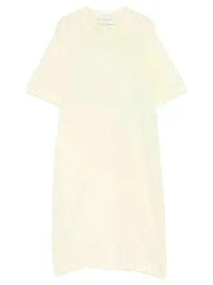Eric Bompard Round Neck T-shirt Dress - Yellow