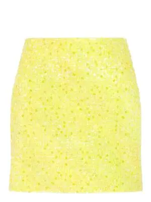 David Koma Sequin-embellished Mini Skirt - Yellow