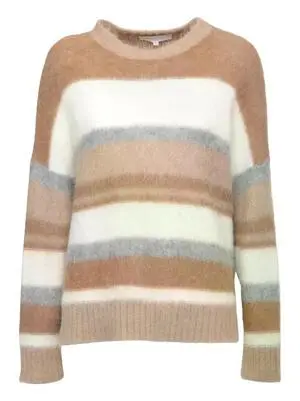 Antonelli Firenze Striped Knitwear - Neutrals