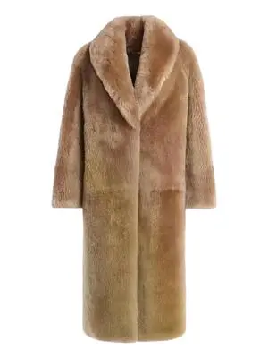 Nour Hammour Fur Coat - Neutrals