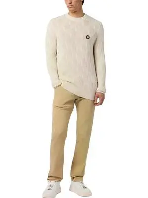 BILLIONAIRE Round-Neck Sweater Neutrals