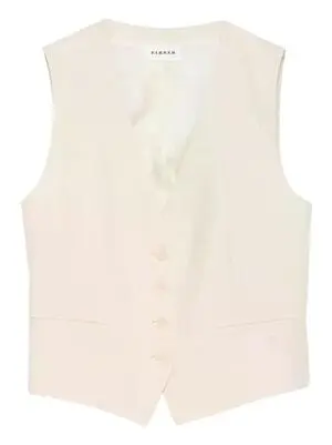 P.a.r.o.s.h V-neck Button Vest - Neutrals