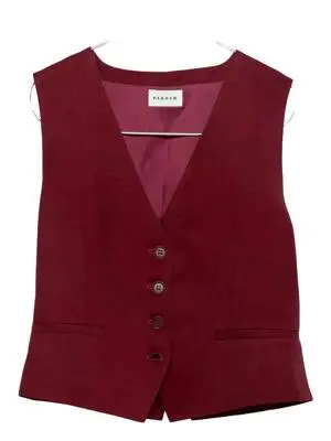 P.a.r.o.s.h Buttoned V-neck Gilet - Red