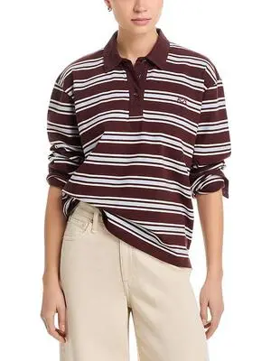 Rag & Bone Striped Long Sleeve Shirt - Brown Multi