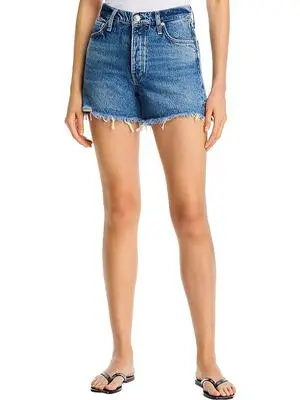 Rag & Bone Vintage High Rise Denim Shorts - Flora