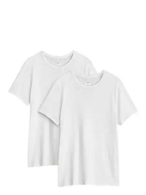 Rag & Bone 2 Pack Classic Flame Tee - White